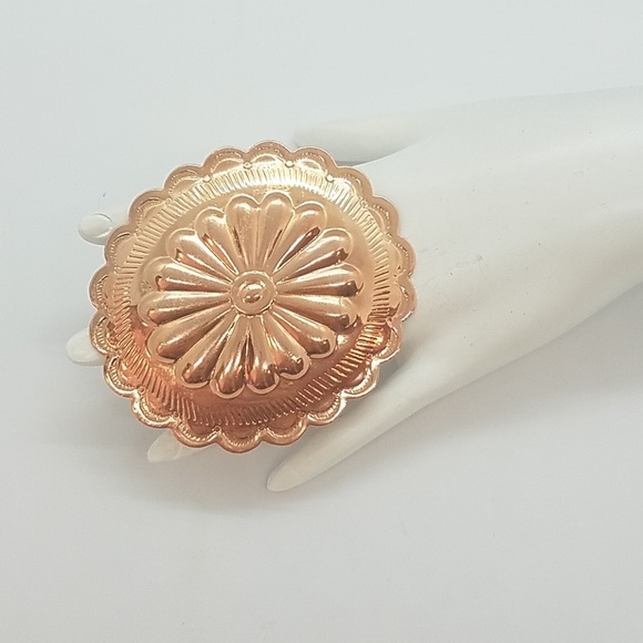 GASOLINE GLAMOUR | Jewelry | Ponderosa Rose Gold Concho Ring New | Poshmark